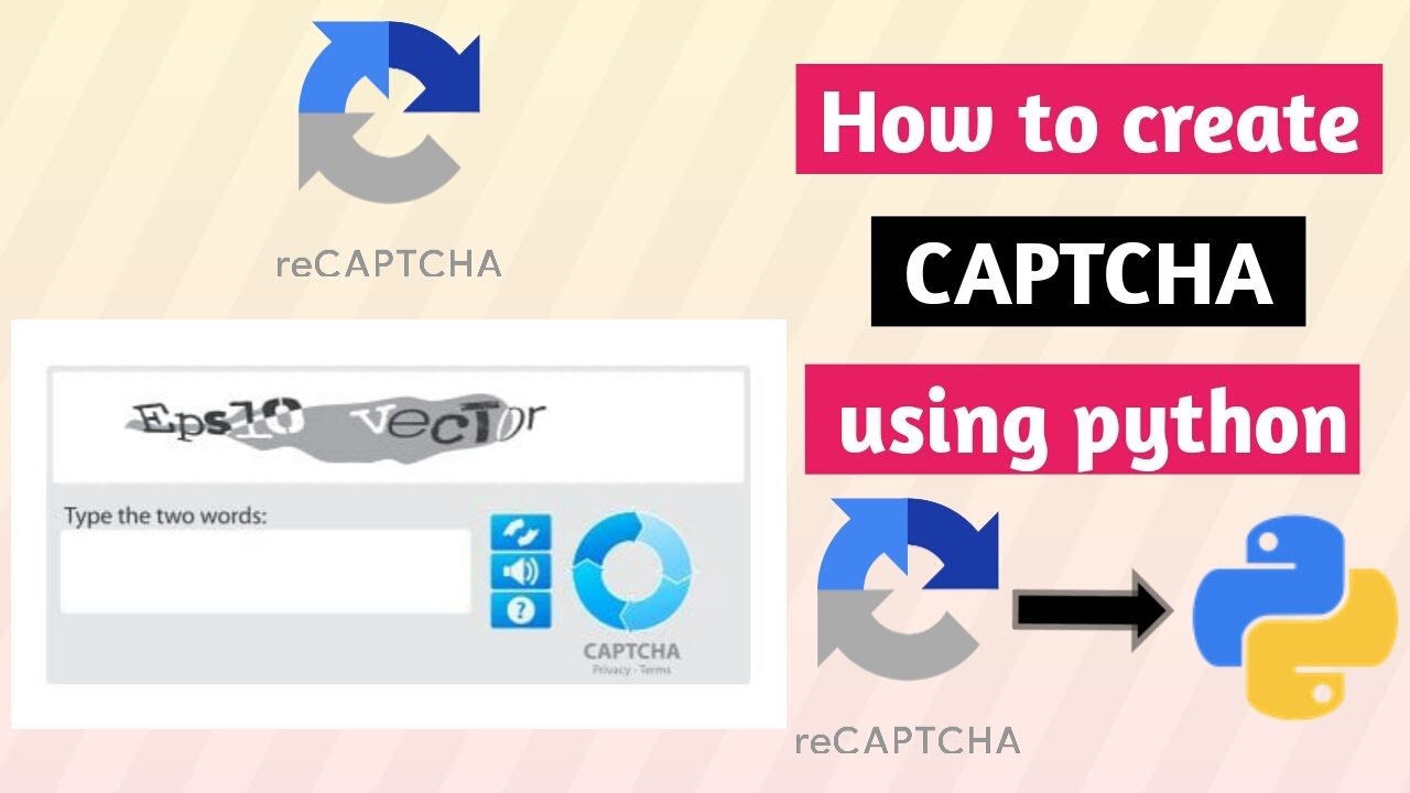 How to create CAPTCHA using python | Image Based Captcha Using Python | Captcha | Python