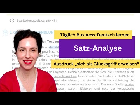 German sentences - sentence analysis | Expression "Lucky find" #learninggerman #businessgerman
