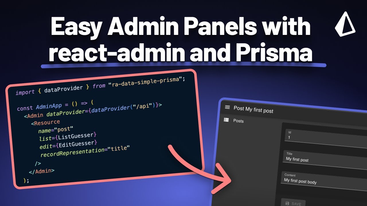 Build an Easy Admin Panel with react-admin and Prisma