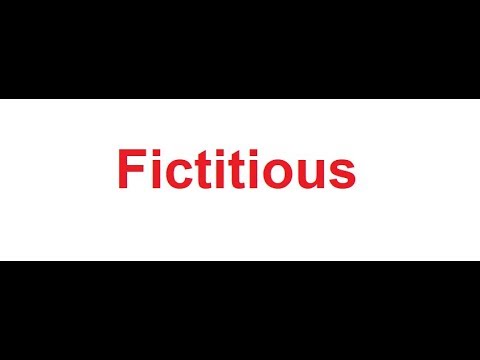 Fictitious meaning in Hindi