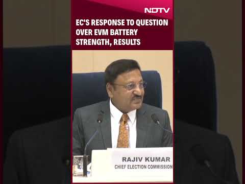 Election Commission Press Conference: EC's Response To Question Over EVM Battery Strength, Results