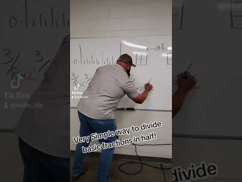 Easily Divide Basic Fractions In Half!