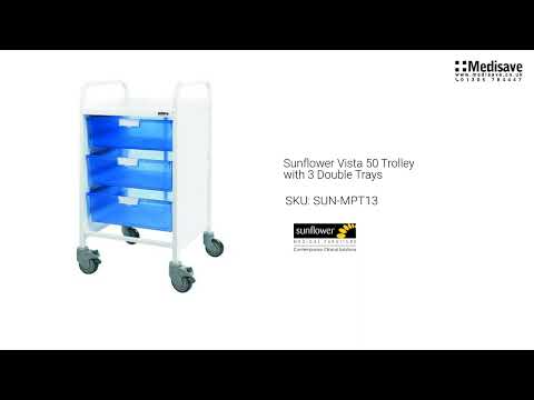 Sunflower Vista 50 Trolley with 3 Double Trays SUN MPT13