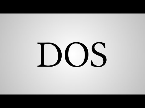 What Does "DOS" Stand For?