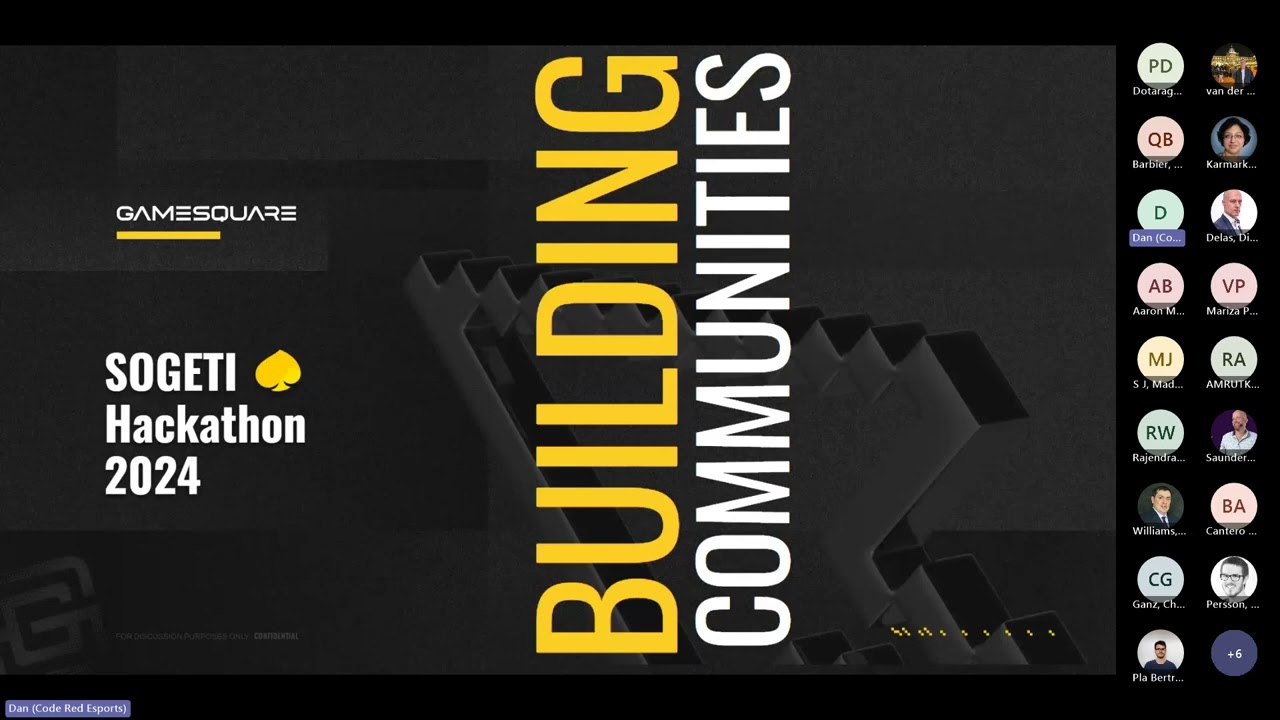 Sogeti Global Gaming Hackathon 2024 - Webinar with Dan Ellis - Session 2 (Jan 17)