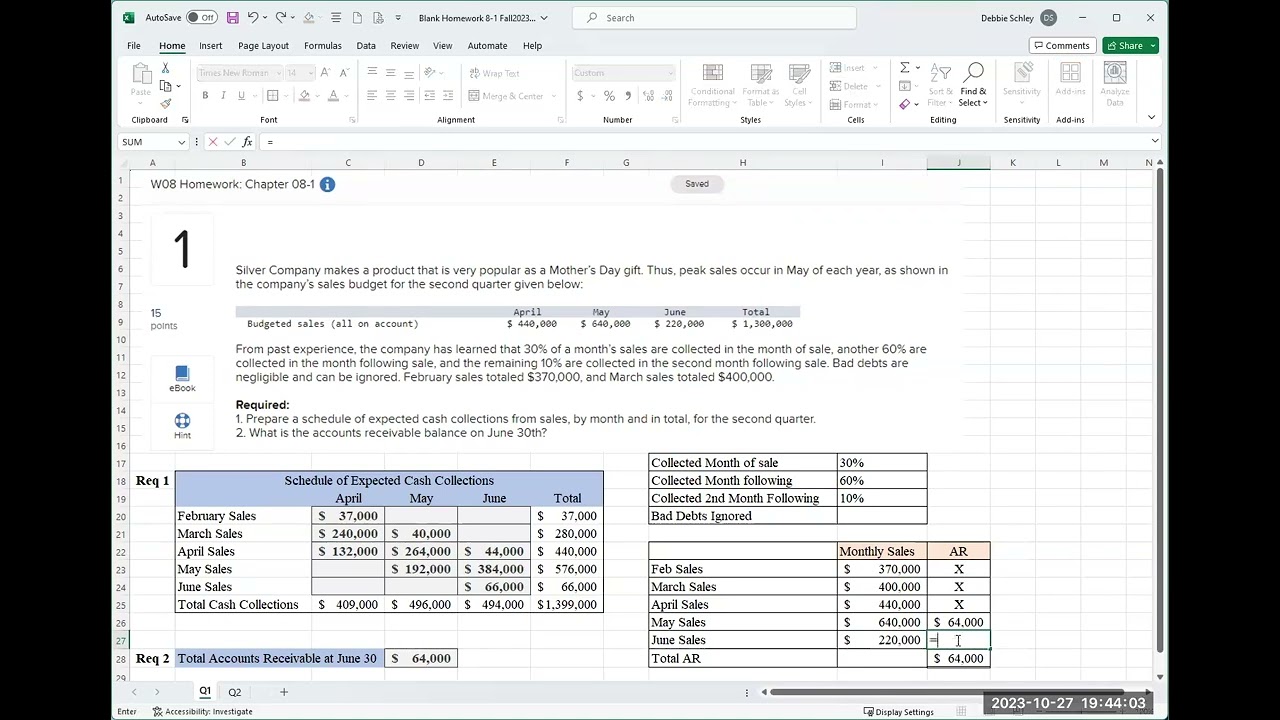 Homework Walkthrough Chapter 8-1