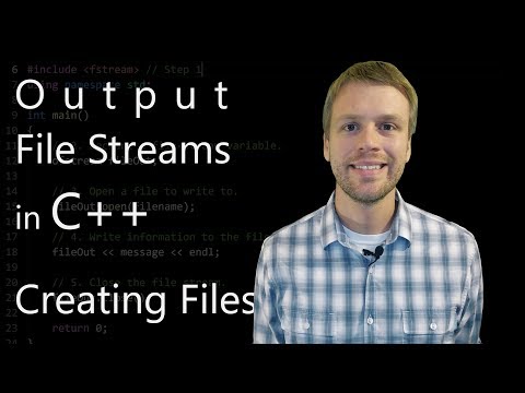 Output File Streams in C++ (Writing to Files)