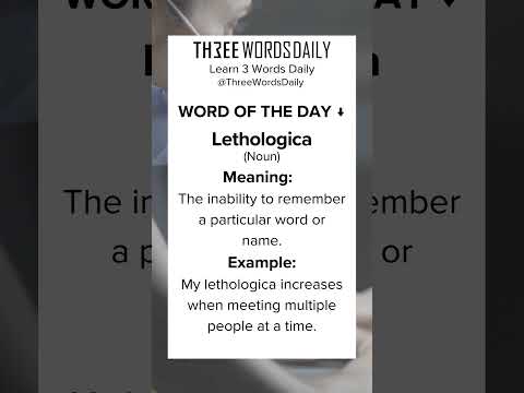 Learn what Lethologica means.