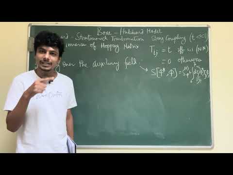 Bose Hubbard Model | Lecture 3 | Sarbarish Sen
