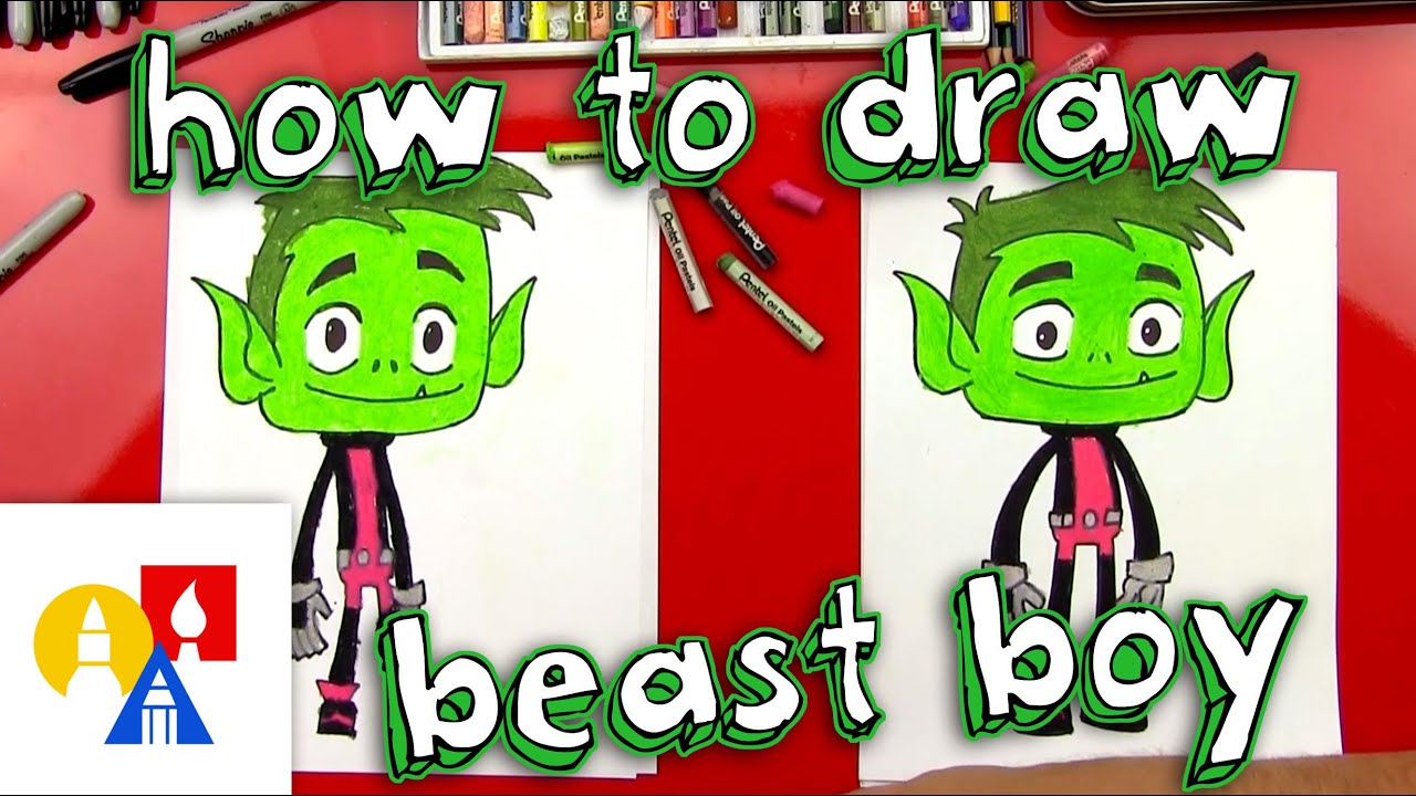 How To Draw Beast Boy From Teen Titans Go!