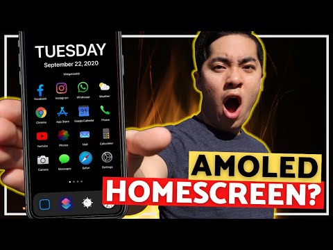How to get an AMOLED HOMESCREEN! AMOLED App Icons + AMOLED Widgets! *AESTHETIC*
