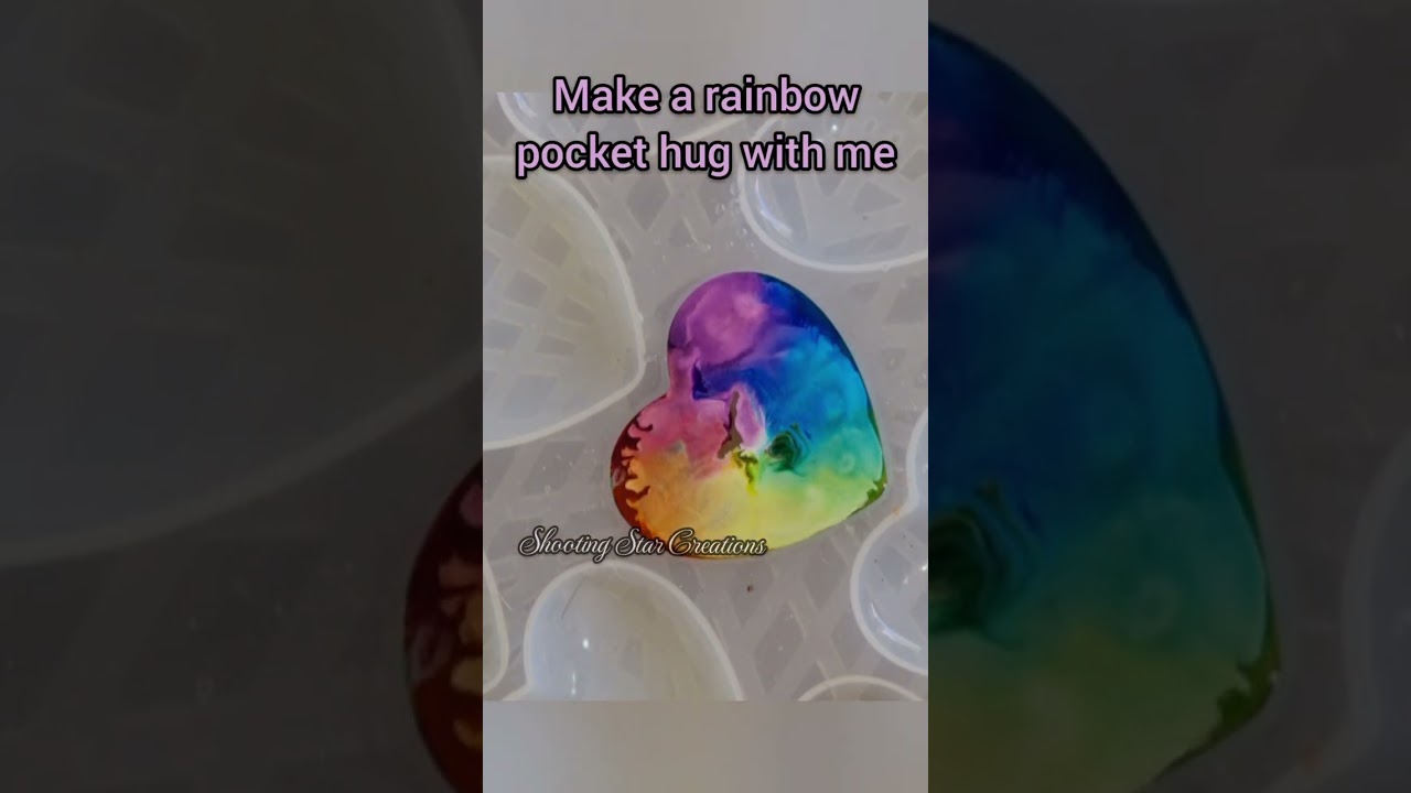 Make a Rainbow Heart Pocket Hug with me