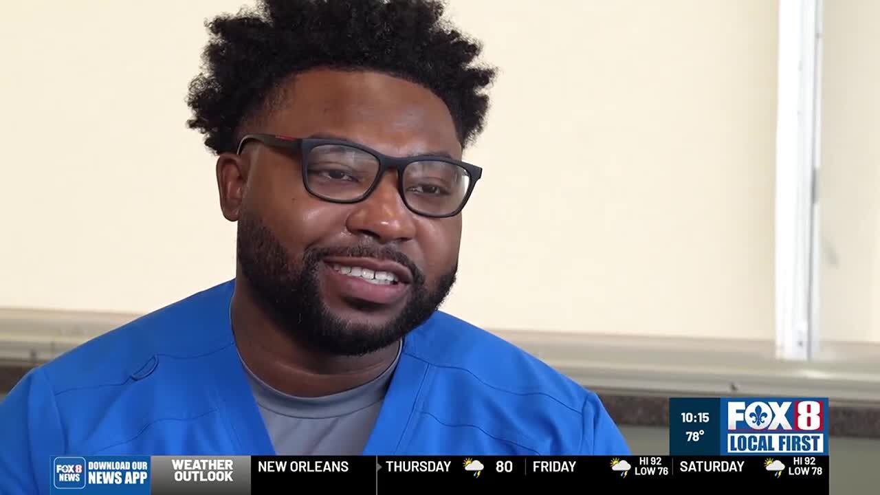 From hospital bed to hospital floor: Ochsner nurse inspires patients with his survival story