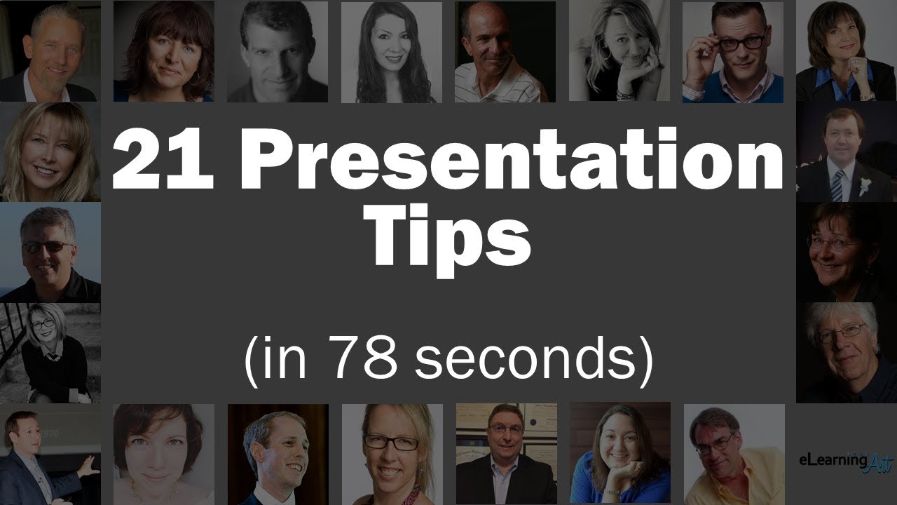 21 Presentation Tips (in 78 seconds)