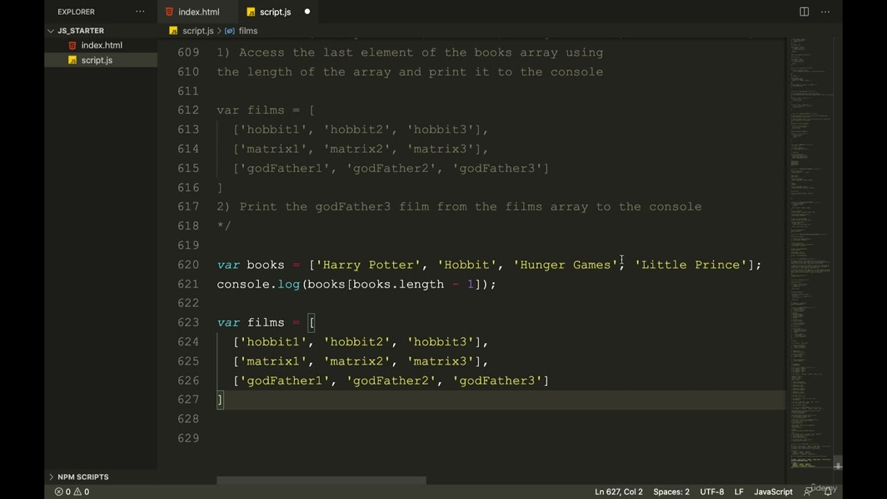 5  Javascript Array Quiz Solution  - (JAVASCRIPT ARRAYS) TUTORIAL FOR BEGINNERS