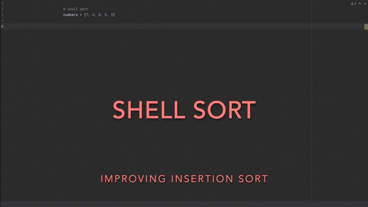 8. Shell Sort Python Practice