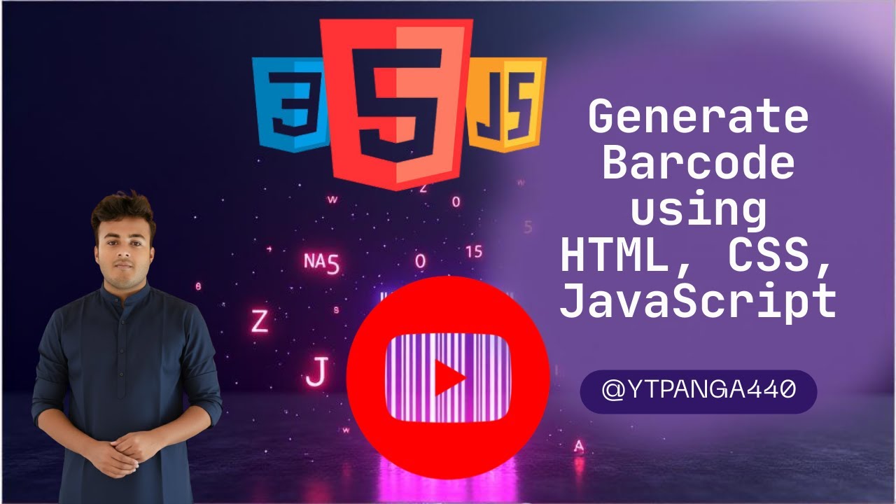 Generate Barcode using HTML, CSS & JavaScript | Barcode Generator Project Tutorial
