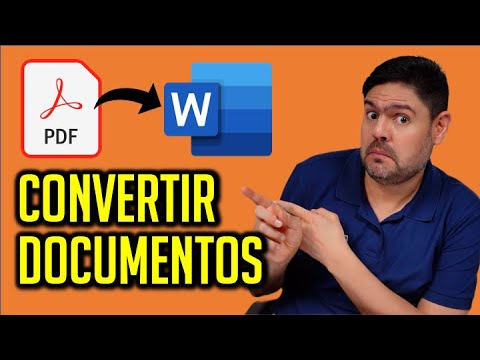 Cómo pasar documentos PDF a WORD GRATIS fácil y RAPIDO sin PROGRAMAS