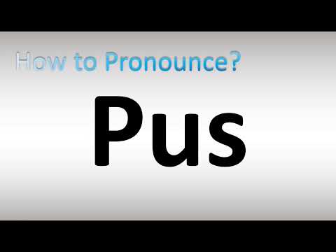 How to Pronounce Pus
