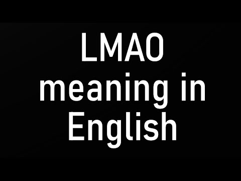Lmao meaning in English