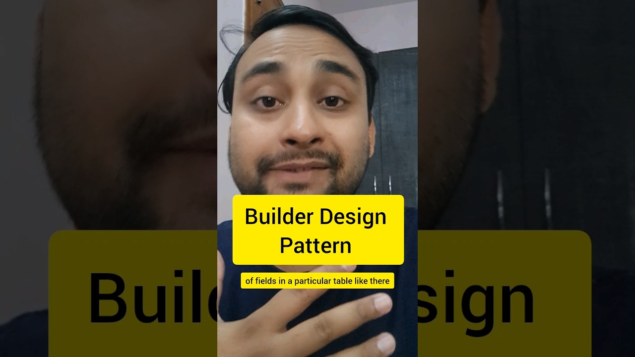 Builder Design Pattern in 1 min. #java #shortsfeed #shortsfeed #ytshorts #shorts #short #builder