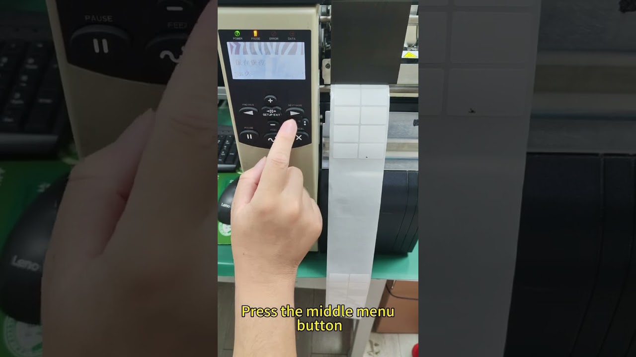 Zebra printer manual paper test function #printer #zebra #labelsticker www.dggaofe.com