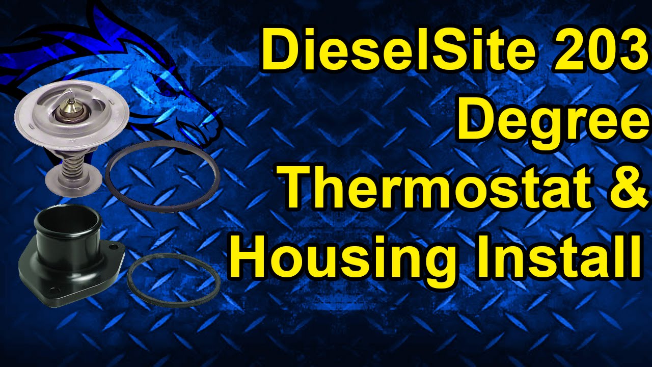 203 Degree Thermostat & Housing Install: 96-03 Powerstroke 7.3L #diesel #ford #howto