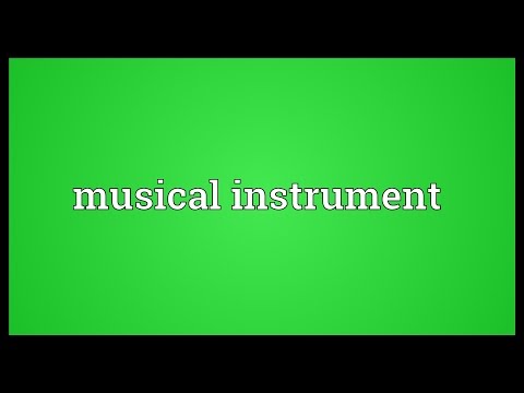 Musical instrument Meaning