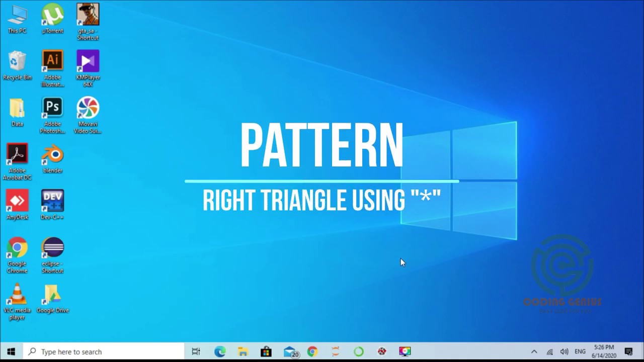 Right Angle Triangle Pattern | Python Programming | Pattern Designing