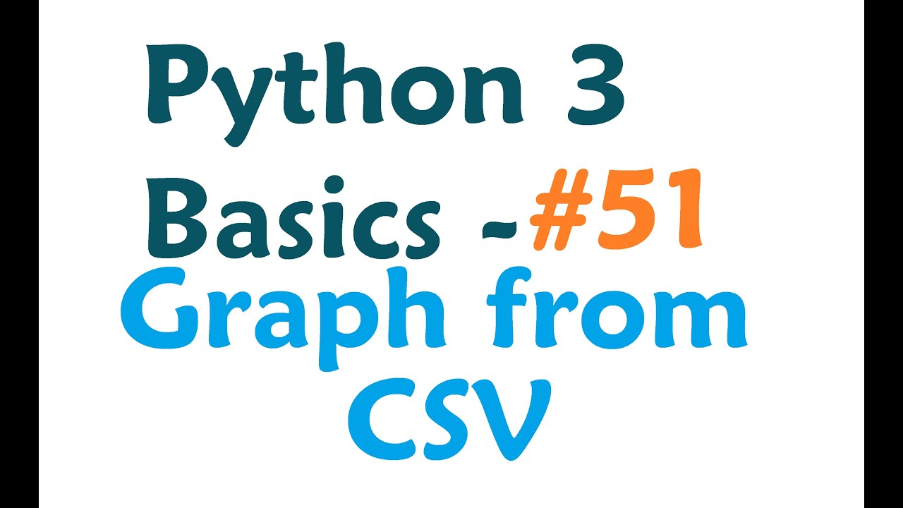 Python 3 Programming Tutorial - Matplotlib plotting from a CSV