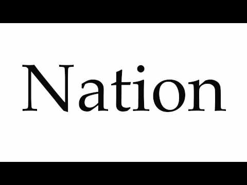 How to Pronounce Nation