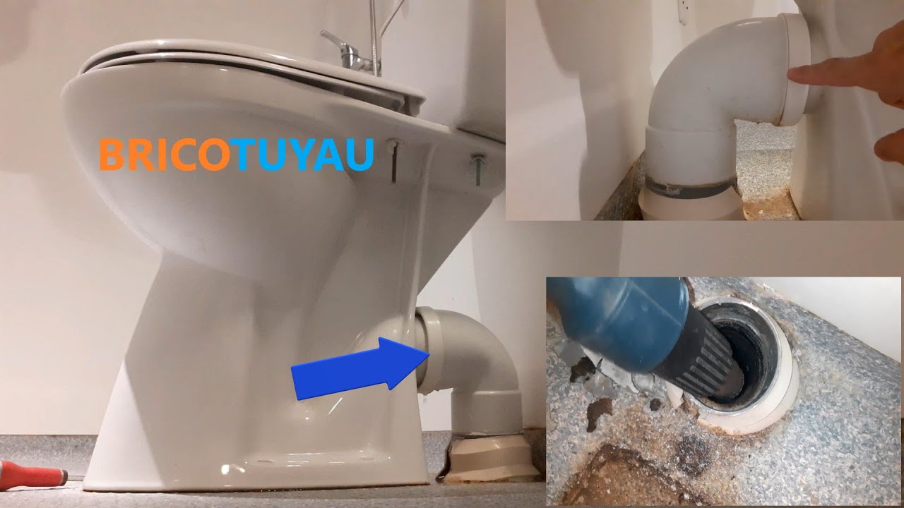 How to repair a leak in the toilet drain, how to replace a complete toilet drain pipe