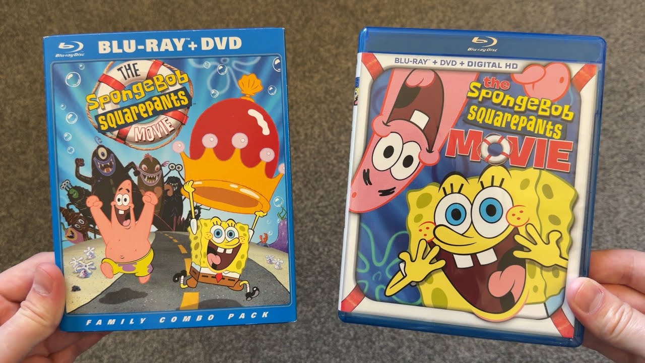 The SpongeBob SquarePants Movie Blu-ray Set Comparison
