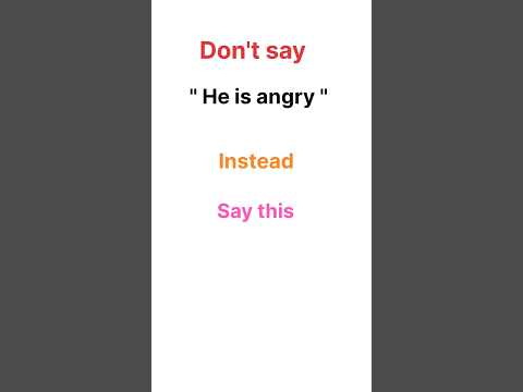English vocabulary | Alternative words for "Angry" | Speak English fluently and confidently