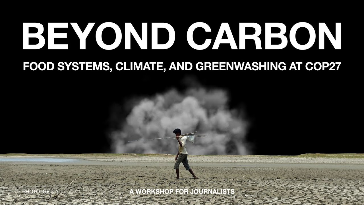 BEYOND CARBON: Food systems, Climate and Greenwashing at COP27 (Media Workshop)
