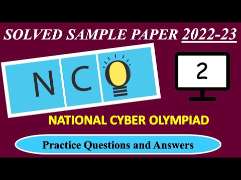 CLASS 2 | NCO 2022-23 | National Cyber Olympiad Exam | Solved Sample ...