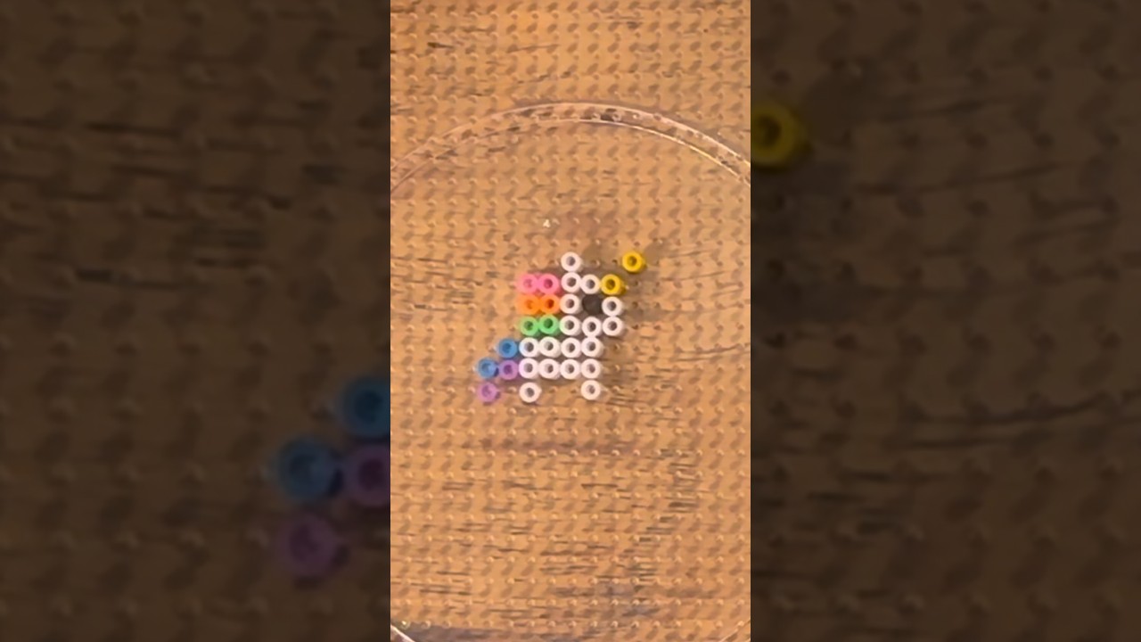 🦄 DIY Fantasy Fuse Bead Easy Craft Ideas Tutorial - Tiny Rainbow Unicorn! #rainbow #unicorn #perler