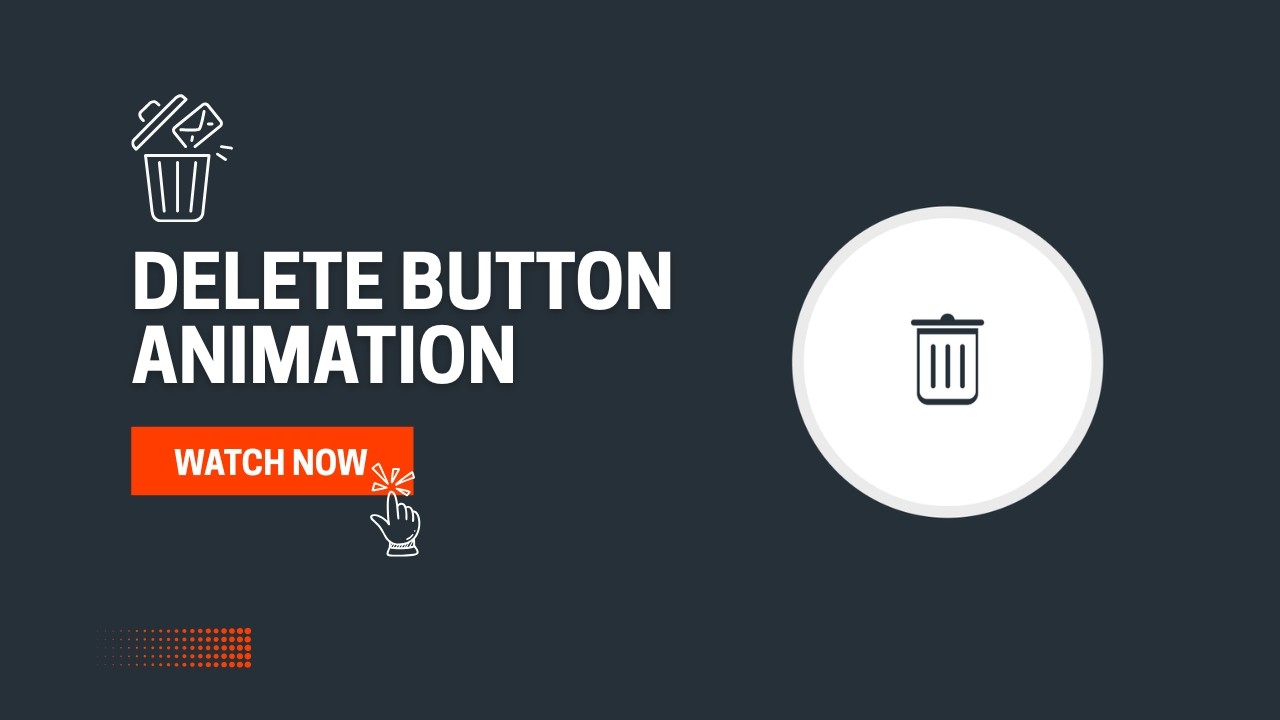 CSS Trash Bin Animation 🔥 | Delete Icon Animation using HTML & CSS (No JavaScript)