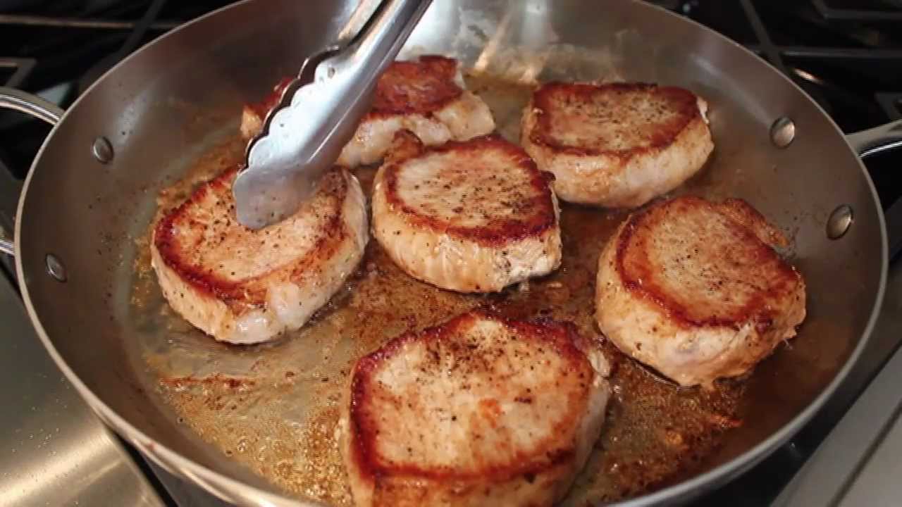 Apple Cider Glazed Pork Chops - Boneless Pork Chops with Apple Cider Reduction Sauce
