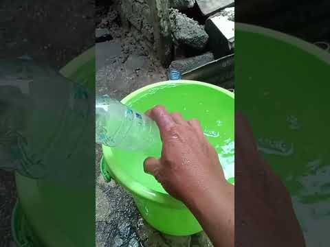 The final result of the process of dewatering the Jet pump well after draining it for 3 hours