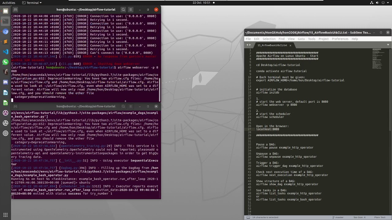 2020-10-22 Airflow GUI & CLI Basics