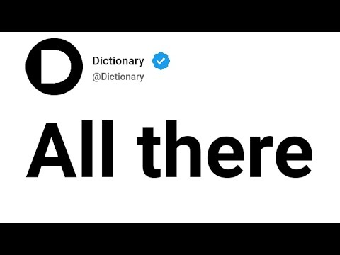 All there Meaning In English