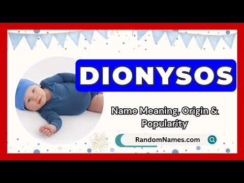 Dionysos - Baby Boy Name Meaning, Origin & Popularity - RandomNames.com