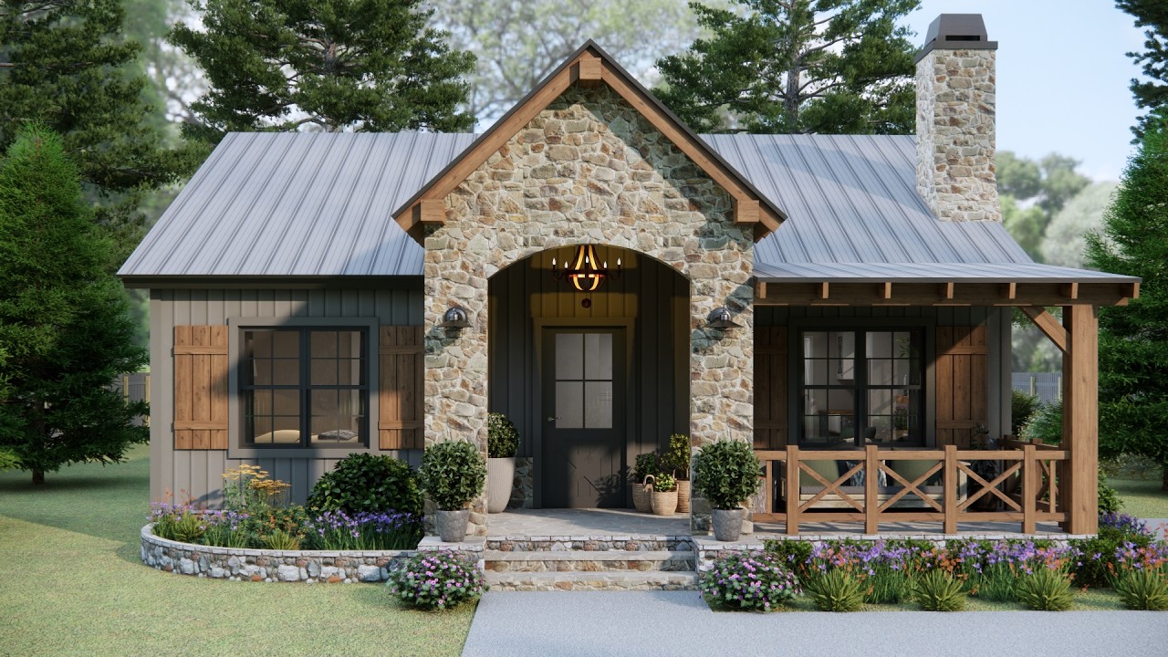 33'x30' (10x9m) A Peaceful Cottage Retreat - Where Rustic Charm and Warmth Abound.