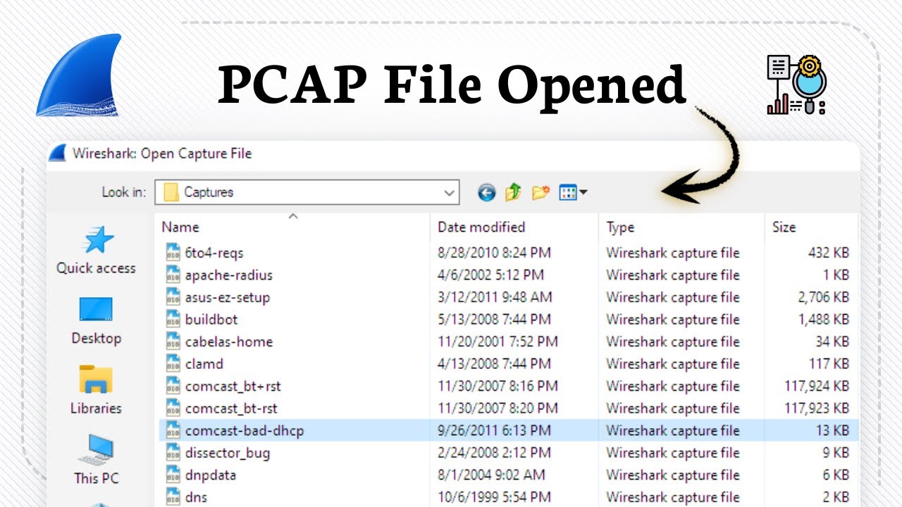 How to open a pcap file in Wireshark (Data Review)