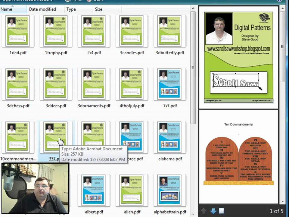 Scroll Saw Pattern Cataloging