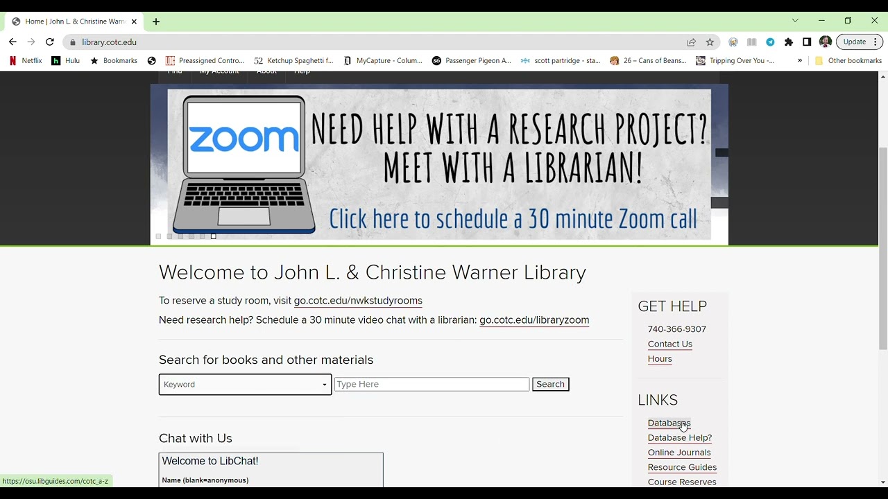 COTC Nursing Databases