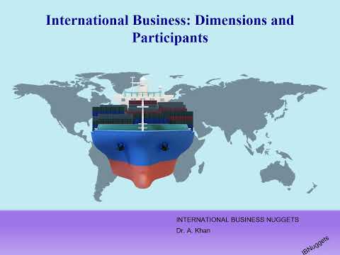 Nature, Dimensions and Participants of International Business