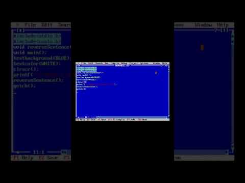 Reverse a sentence using recursion program in C || #shorts