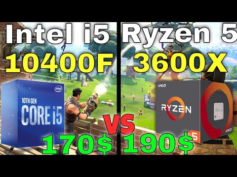 Intel i5 10400F vs Ryzen 5 3600X Gaming Benchmarks with an RTX 2070